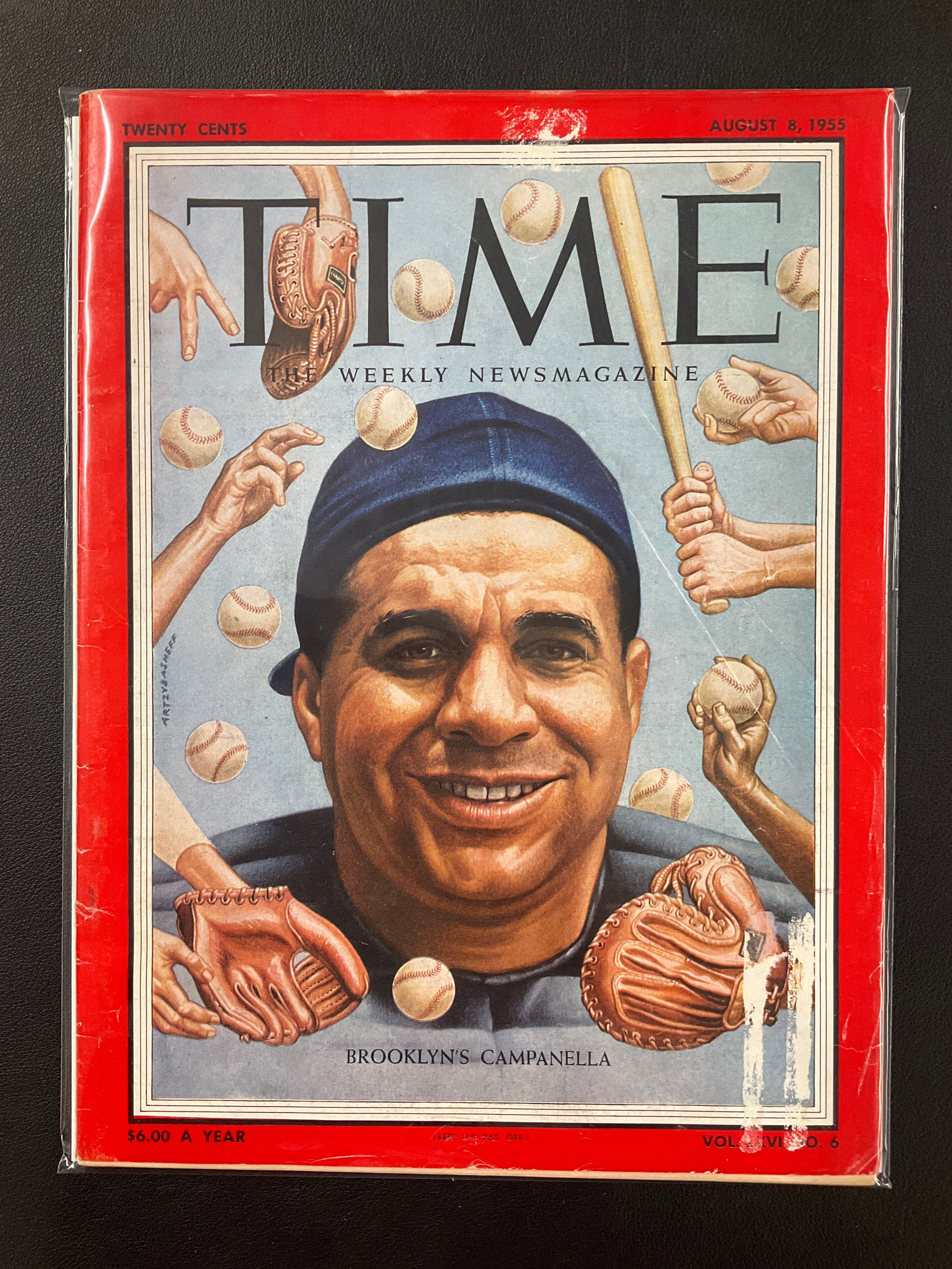 Roy Campanella Time Magazine 1955 1st Cover Brooklyn Dodgers ...